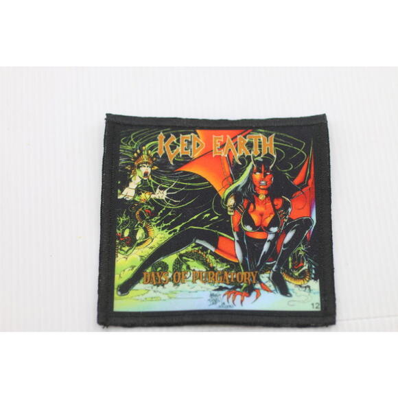 Other | Iced Earth Days Of Purgatory Black Border Woven Band Patch ...